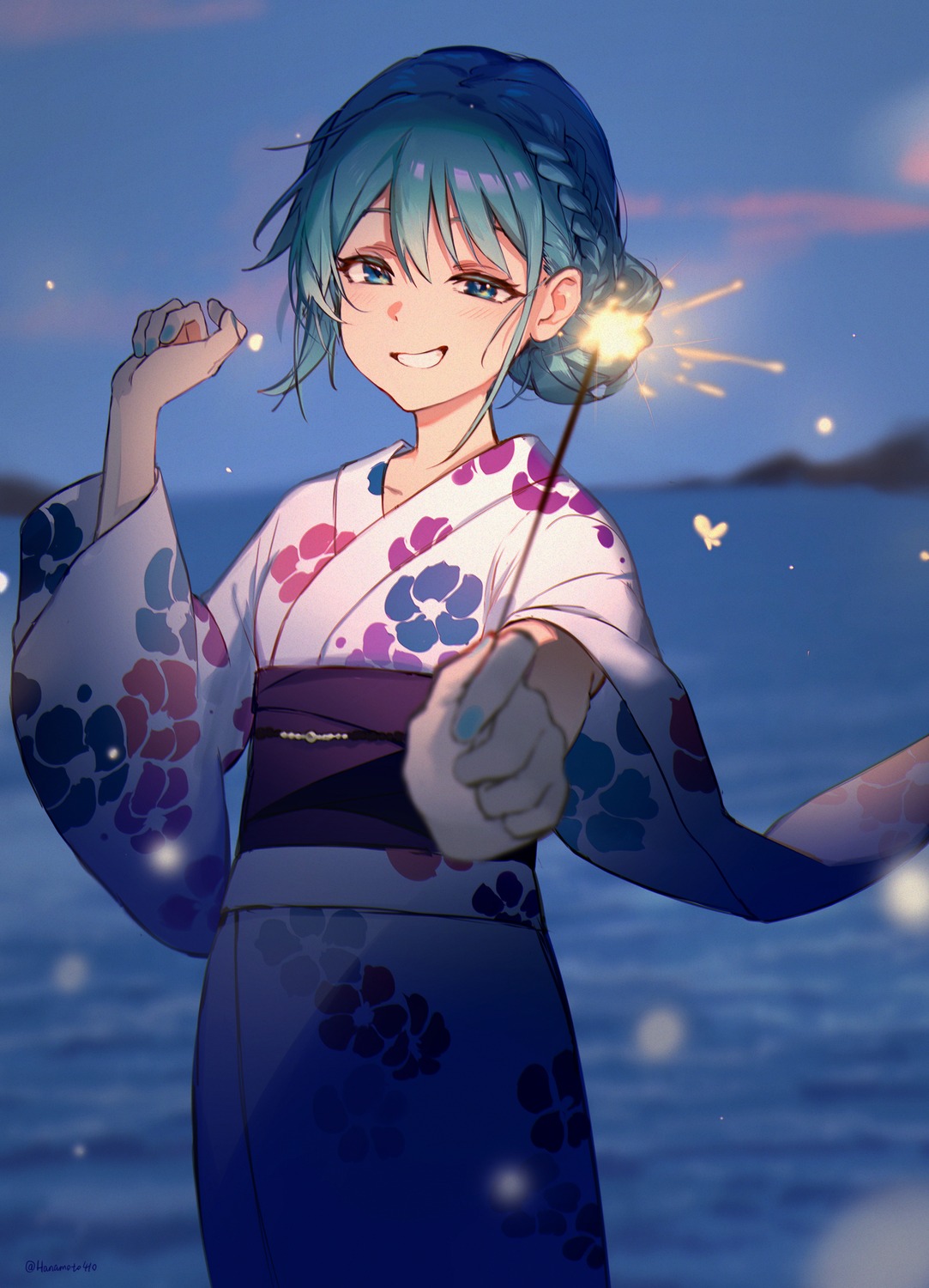 hua ben wuming vocaloid hatsune miku yukata | #1112025 | yande.re